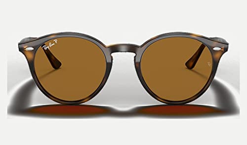 Ray-Ban RB2180 710/83 49M Shiny Dark Havana/Brown Polarized Sunglasses For Men For Women + BUNDLE with Designer iWear Care Kit