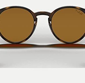 Ray-Ban RB2180 710/83 49M Shiny Dark Havana/Brown Polarized Sunglasses For Men For Women + BUNDLE with Designer iWear Care Kit