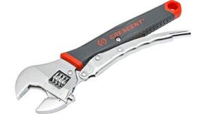 crescent 10" locking adjustable dual material wrench - acl10vs