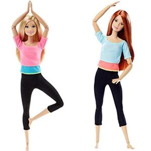 barbie made to move barbie doll, pink top and made to move barbie doll bundle