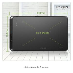 XPPen 8X5 Inch Graphics Drawing Tablet Star05 V2 Wireless 2.4G Digital Drawing Tablet with 8192 Pressure Battery-Free Stylus & Touch Hot Keys Compatible with Window/Mac