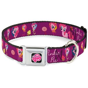 buckle-down seatbelt buckle dog collar - pinkie pie balloons - 1" wide - fits 11-17" neck - medium