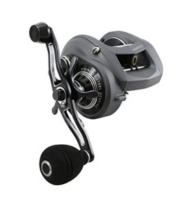 okuma komodo ss large capacity low profile baitcaster, kds-471p, 130 yds-30lb, power handle , grey