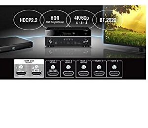 Yamaha TSR-5810 7.2-channel Network AV Receiver with Bluetooth and Wi-Fi Streaming Capabilities - Black