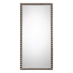 uttermost serna antiqued silver 16" x 32" wall mirror