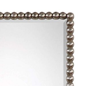 Uttermost Serna Antiqued Silver 16" x 32" Wall Mirror