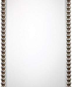 Uttermost Serna Antiqued Silver 16" x 32" Wall Mirror