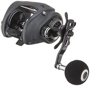 okuma komodo ss large capacity low profile baitcaster, kds-463p, 130 yds-30lb, power handle , grey