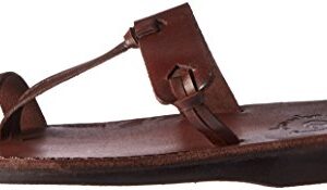 David - Leather Open Toe Sandal - Brown