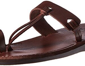 David - Leather Open Toe Sandal - Brown