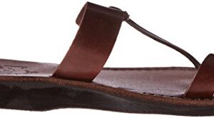 David - Leather Open Toe Sandal - Brown