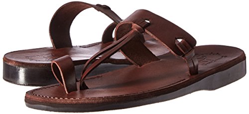 David - Leather Open Toe Sandal - Brown