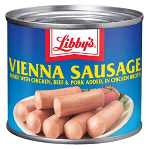 libby's vienna sausage in chicken broth, canned sausage, 4.6 oz (pack of 24)