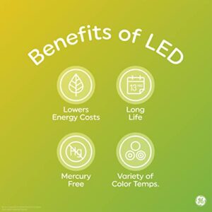 GE LED Light Bulbs, 40 Watt Eqv, Soft White, A19 Standard Bulbs (4 Pack)