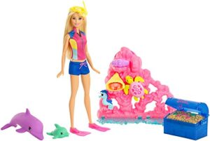 barbie dolphin magic ocean treasure playset