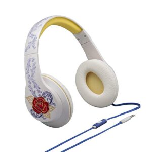 Disney’s Beauty and the Beast Over Ear Headphones with Award-Winning iHome Sound -Best Over Ear Headphones with Mic & Answer Call Button by eKids