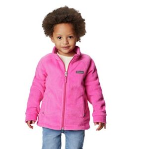 columbia unisex-baby benton springs fleece jacket, pink ice, 2t