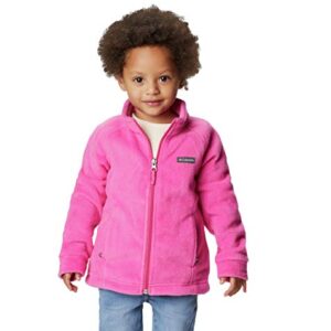 Columbia unisex-baby Benton Springs Fleece Jacket, Pink Ice, 2T