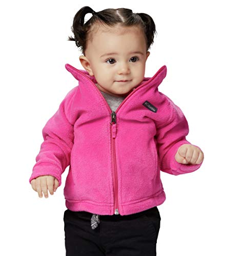 Columbia unisex-baby Benton Springs Fleece Jacket, Pink Ice, 2T