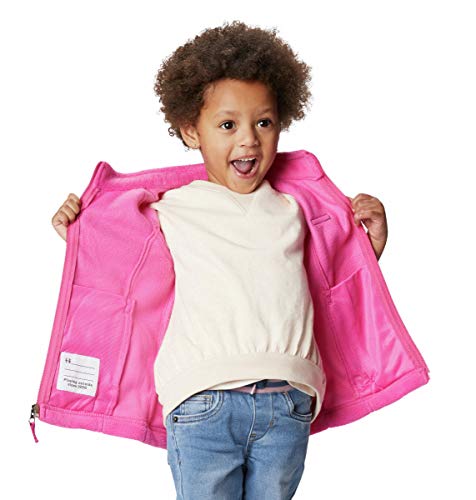 Columbia unisex-baby Benton Springs Fleece Jacket, Pink Ice, 2T