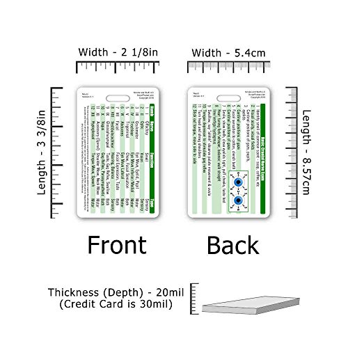 Cranial Nerve Exam Vertical Badge Card (1 Card)