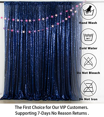 ShinyBeauty PHOTOBOOTH Background Best Choice-4FTx7FT-Sequin backdrops, Sequin Fabric,Wedding backdrops,Rust Backdrop,Sequin Curtains,Photography Backdrop (Buy it Now) (4FTx7FT, Navy Blue)