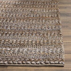 SAFAVIEH Natural Fiber Collection Accent Rug - 4' x 6', Beige, Handmade Braided Woven Jute, Ideal for High Traffic Areas in Entryway, Living Room, Bedroom (NF212B)