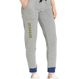 nuyu Women's Uc Berkeley-Marl Drop Waist Jogger, Gray, XL