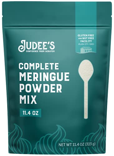 Judee’s Complete Meringue Powder Mix 11.4 oz - Great for Baking and Decorating - No Preservatives - Gluten-Free and Nut-Free - Make Meringue Cookies, Pies, Frosting, and Royal Icing