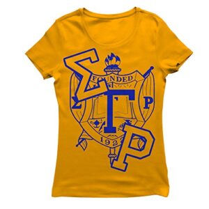 sigma gamma rho floyd t-shirt (2xl, laker gold)