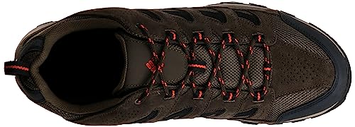 Columbia Mens Crestwood Hiking Shoe Breathable, High-Traction Grip, Camo Brown, Heatwave, 12 US