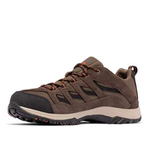 Columbia Mens Crestwood Hiking Shoe Breathable, High-Traction Grip, Camo Brown, Heatwave, 12 US