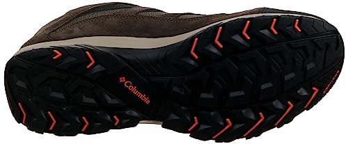 Columbia Mens Crestwood Hiking Shoe Breathable, High-Traction Grip, Camo Brown, Heatwave, 12 US