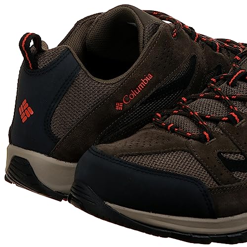 Columbia Mens Crestwood Hiking Shoe Breathable, High-Traction Grip, Camo Brown, Heatwave, 12 US