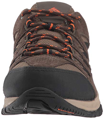 Columbia Mens Crestwood Hiking Shoe Breathable, High-Traction Grip, Camo Brown, Heatwave, 12 US