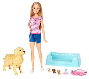 barbie newborn pups doll & pets