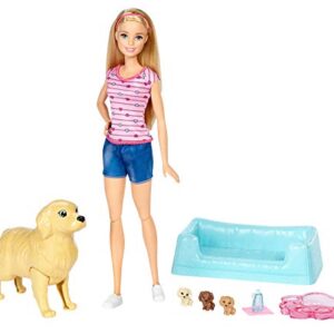 Barbie Newborn Pups Doll & Pets