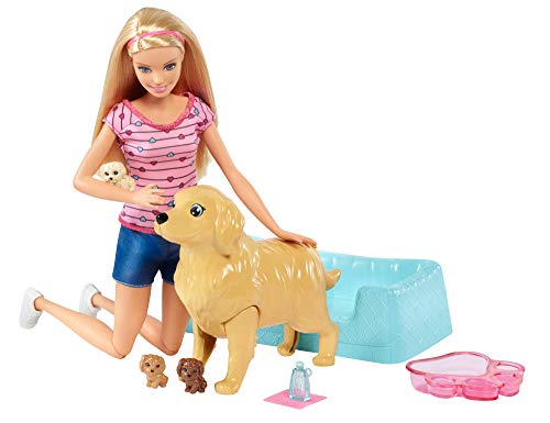 Barbie Newborn Pups Doll & Pets