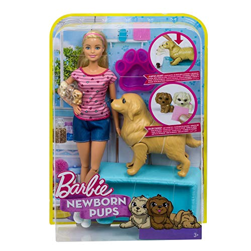 Barbie Newborn Pups Doll & Pets