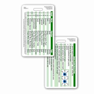 cranial nerve exam vertical badge card (pack of 5)