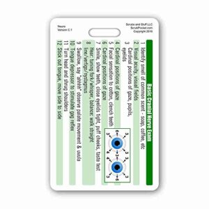 Cranial Nerve Exam Vertical Badge Card (Pack of 5)