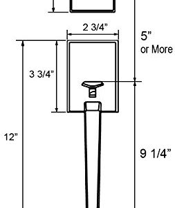 eBuilderDirect Satin Nickel Lock Door Square Plate Lever Handle Entry / Privacy / Passage / Dummy / Deadbolt / Handleset 8048DC (Front Door Dummy Handle Set)