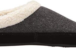 Acorn Women's Mule Ragg Slipper, Dark Charcoal Heather, Large Standard US Width US