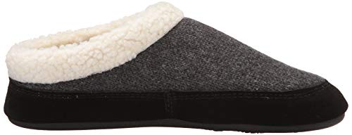 Acorn Women's Mule Ragg Slipper, Dark Charcoal Heather, Large Standard US Width US