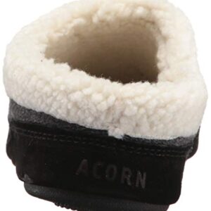 Acorn Women's Mule Ragg Slipper, Dark Charcoal Heather, Large Standard US Width US