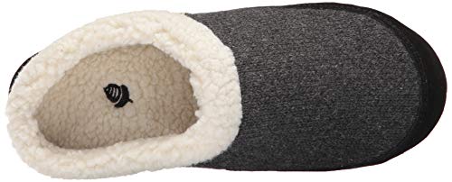 Acorn Women's Mule Ragg Slipper, Dark Charcoal Heather, Large Standard US Width US