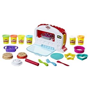 play-doh kitchen creations magical oven play food set for kids 3 years and up with lights, sounds, and 6 colors (amazon exclusive)