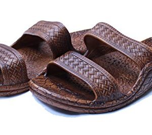 Kali Footwear Women's Jesus Hawaii Open Toe Double Strap Hawaiian Sandals Simple Chestnut 11