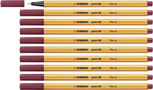 stabilo fineliner point 88 - pack of 10 - purple