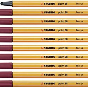 STABILO Fineliner point 88 - Pack of 10 - Purple